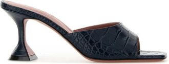 Amina Muaddi Femme, Chaussures, Bleu, Taille: 36 EU Lupita Slipper 70