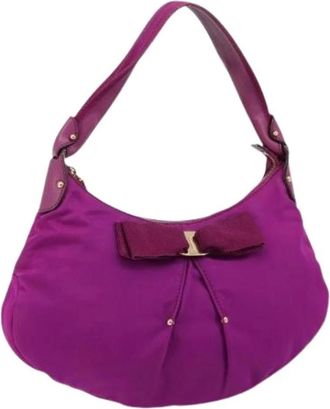 Ferragamo Sac port&eacute; &eacute;paule doccasion - Femme - Pre-owned - Violet - Taille: ONE Size
