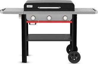 Weber SLATE GPD 71cm Premium Plancha Grill / 3 Brenner, Gleichm&auml;&szlig;ige Hitze bis zum Rand, Bis zu 260 &deg;C, Porzellanemaillierte Antihaft-Grillfl&auml;che, 3483 cm2 