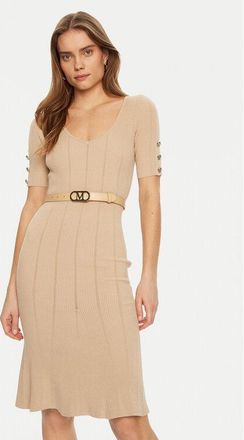 Guess Strickkleid 5RGK07 5810Z Beige Regular Fit