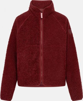 Derbe Derbe Damen Fleecejacke Kuschelby Rot Teddy