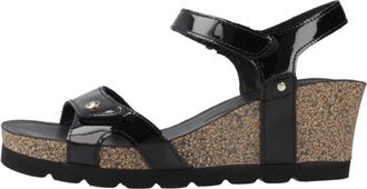 Panama Jack Femme, Chaussures, Noir, Taille: 38 EU Sandalette Plateforme