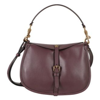 Etro Medium Leather Pony Bag - - Bags - Damen - Lila - ONE SIZE