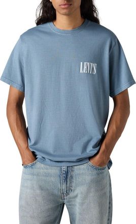Levi's Ss Relaxed Fit Tee Ssnl Serif Logo Steam