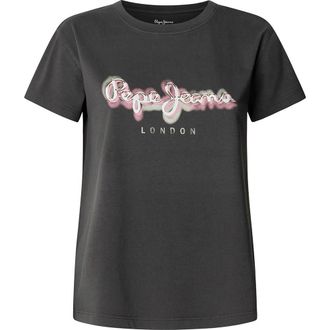 Pepe Jeans London Damen Becky T-Shirt, Grau (Kohlegrau), S