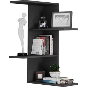 ebuy24 Ebuy24 - Rayon mural Balos h. 77 x l. 45 x p. 45 cm Noir