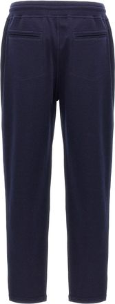 Brunello Cucinelli Cotton Blend Joggers - Navy