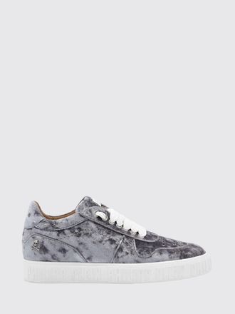 Philipp Plein Baskets basses Hurricane en velours avec application Skull