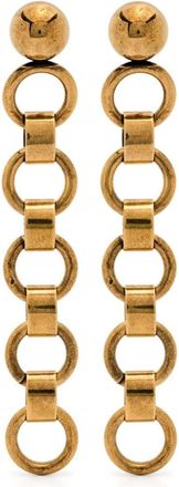 Jil Sander Klassische Hängeohrringe - Gold