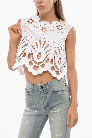 Dolce & Gabbana Sangallo Cropped Top Größe 40