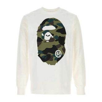 A Bathing Ape A Bathing Ape, Homme, Sweatshirts et sweats &agrave; capuche, Blanc, Taille: XL 1st Camo T-shirt