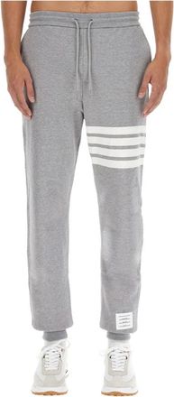 Thom Browne Homme, Pantalons, Gris, Taille: XL Classic Loopback 4-Bar Pantalons de surv&ecirc;tement