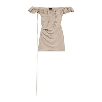 Jacquemus Femme, Robes, Beige, Taille: 38 FR La Robe Ciceri Jersey Mini Dress