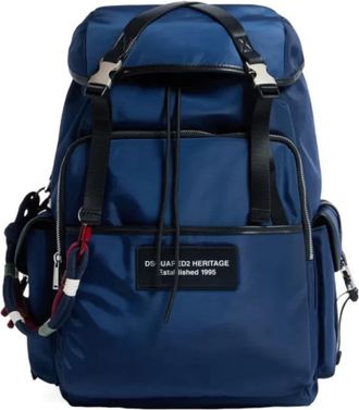 Dsquared2 Homme, Sacs, Bleu, Taille: ONE Size Backpack