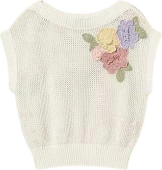 Twinset Femme, Tops, Beige, Taille: 40 FR Haut Tricot&eacute;