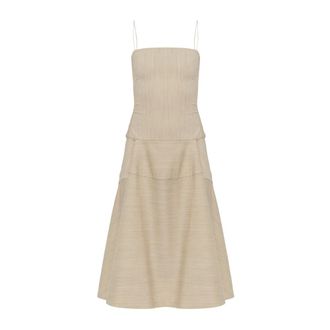 Jacquemus Paradiso Wollkleid - - Dresses - Damen - Beige - XS