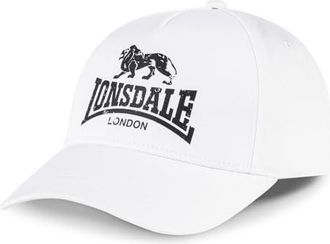 Lonsdale Norbury Casquette, Blanc/Noir, Taille Unique Hommes