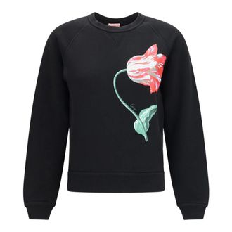 Kenzo Tulpenprint Sweatshirt - - Sweatshirts & Hoodies - Damen - Schwarzk - S