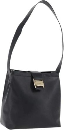 Ferragamo Sac bandouli&egrave;re doccasion - Femme - Pre-owned - Noir - Taille: ONE Size