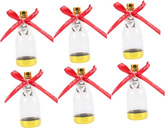 Angoily 6 St&uuml;ck Champagnerflasche Party Geschenkkartons f&uuml;r Hochzeiten Geburtstagsfeiern und Weihnachten Boxen f&uuml;r S&uuml;&szlig;igkeiten und Kleine