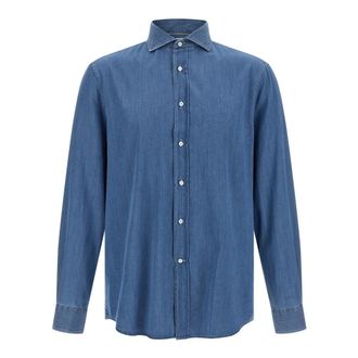 Brunello Cucinelli Denimhemd - - Shirts - Herren - Blau - XL