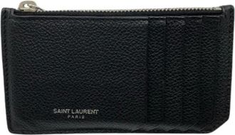 Saint Laurent Pre-owned Porte-monnaie/&eacute;tui &agrave; monnaie 458583 - Homme - Pre-owned - Noir - Taille: ONE Size