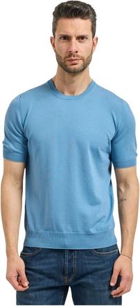 Gran Sasso Homme, Pulls, Bleu, Taille: 3XL Cotton Crew Neck