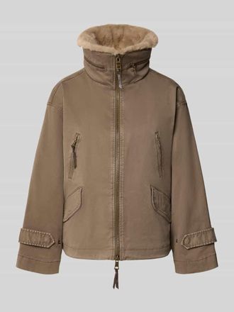 BLONDE No.8 Jacke mit Kunstfell und &Auml;rmelriegeln