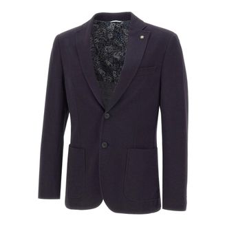 Manuel Ritz Homme, Vestes, Bleu, Taille: XL Blazer Crois&eacute;