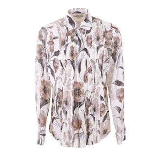 Dolce & Gabbana Homme, Chemises, Multicolore, Taille: 3XL Chemise Florale Coupe Martini