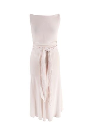 Lawrence Steele Pale Pink Backless Dress Size M