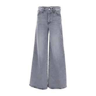 Mother Pantalon large en denim - Femme - Jeans - Gris - Taille: W28