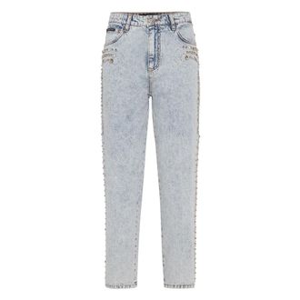 Philipp Plein Jeans droits - Femme - Jeans - Bleu - Taille: W26