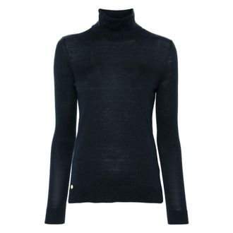Ralph Lauren Femme, Pulls, Bleu, Taille: 44 FR Pull à col roulé
