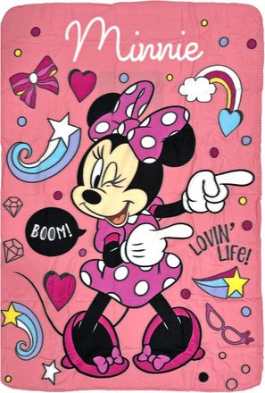 Cartoon Kuscheldecke f&uuml;r Kinder, Minnie Disney, aus 100 % Polyester - 100 x 140 cm