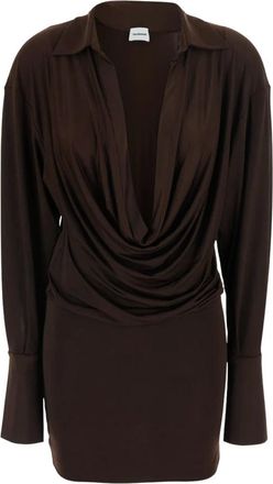 Andamane Femme, Robes, Brun, Taille: 42 FR Robes