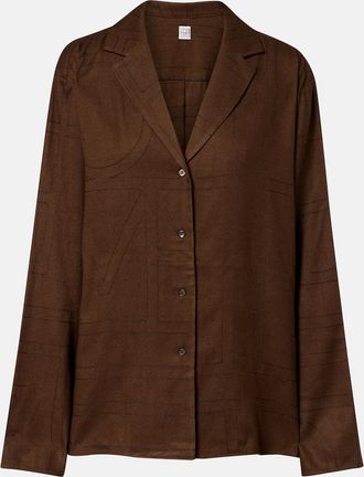 Toteme Pyjama-Hemd aus Flanell