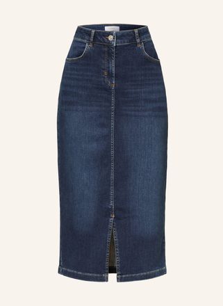 Comma Comma Jeansrock blau