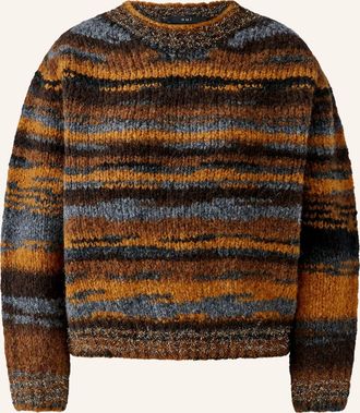 Oui Pullover Mit Glitzergarn braun
