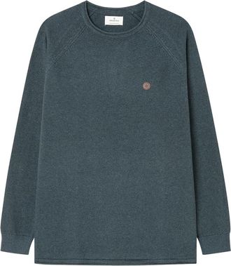 Springfield Herren Gg7 Roll Up with Pu Logo Basic-Pullover, blau, X-Large