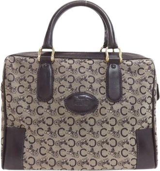 Celine Sac &agrave; main vintage en toile Pre-owned - Femme - Pre-owned - Beige - Taille: ONE Size