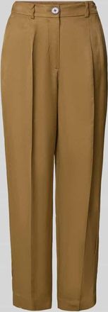 Mango Loose Fit Stoffhose aus Viskose-Leinen-Mix Modell MOSKITO