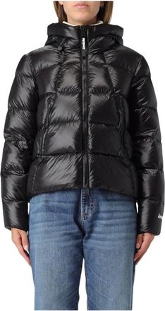 Invicta Femme, Vestes, Noir, Taille: 40 FR Veste matelassée à capuche