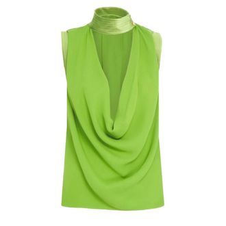 Elisabetta Franchi Femme, Tops, Vert, Taille: 40 FR Top