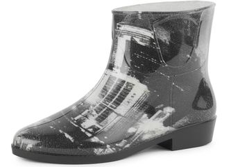 Ladeheid Kurze Gummistiefel Damen Elegant Regenstiefel Damen mit Muster LAZT201802 (Muster-22, 40 EU)