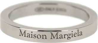 Maison Margiela Homme, Accessoires, Gris, Taille: 46 MM Logo Reference Ring 3 mm