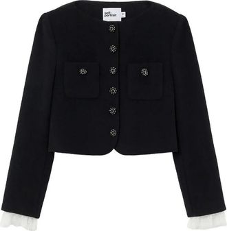 Self Portrait Veste Casual - Noir