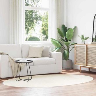 vidaXL Teppich Creme 160 x 230 cm Polyester Vidaxl