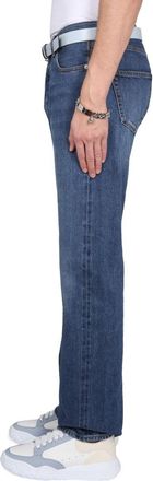 Alexander McQueen Five-Pocket Cotton Jeans - Blue
