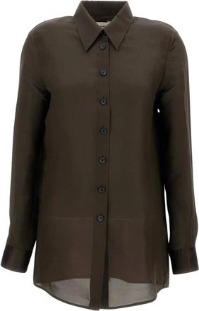 Khaite Femme, Blouses et Chemises, Brun, Taille: 38 FR Chemise Coupe Droite